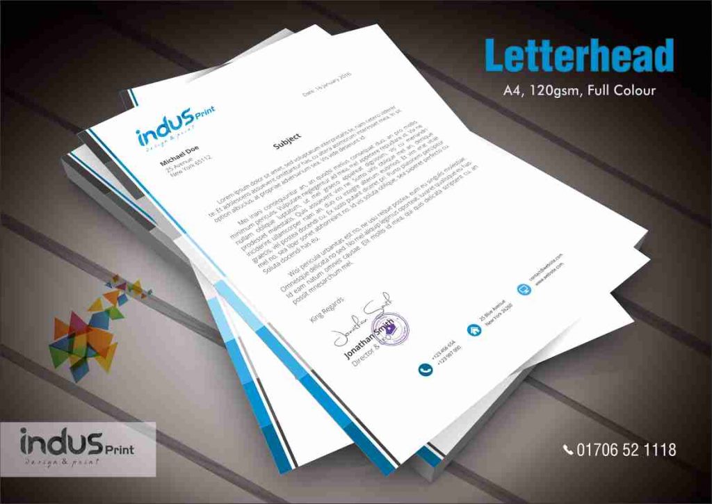 Compliment Slips & Letterheads – Indus Print